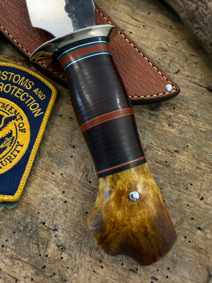 BIG Fat Hunter Fighter Hammer Mark HH Crotch Stag Shark – treemanknives