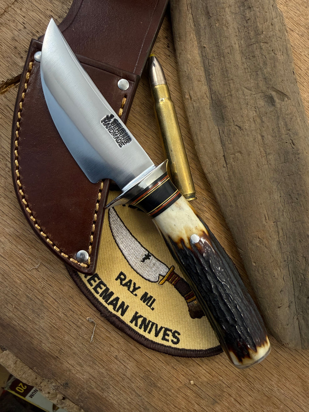 Caper Nickel 100 plus old stag Mammoth Cap – treemanknives