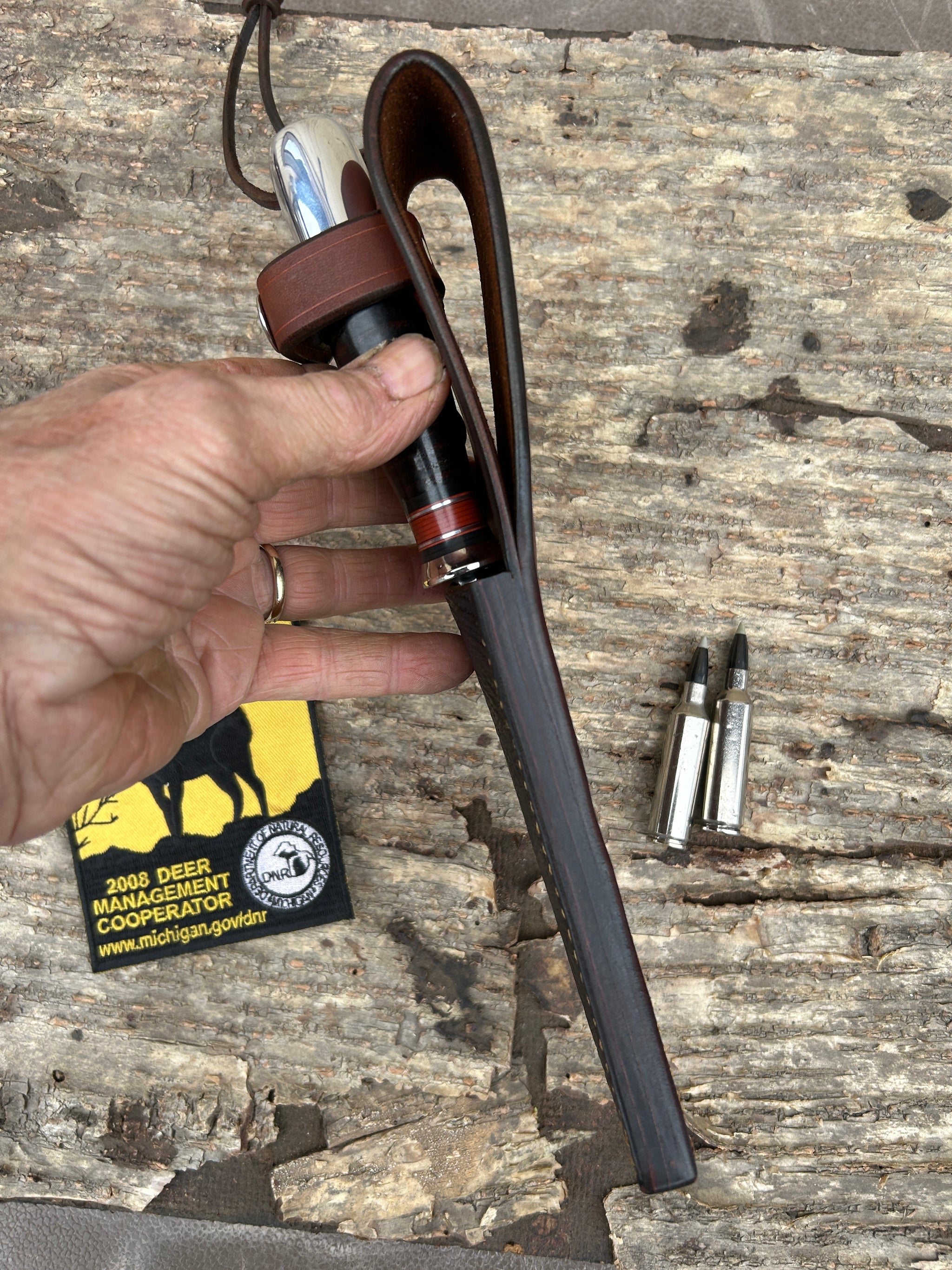 Treeman Fox River Stainless Brass Guard Aluminum crows beak butt shark ...