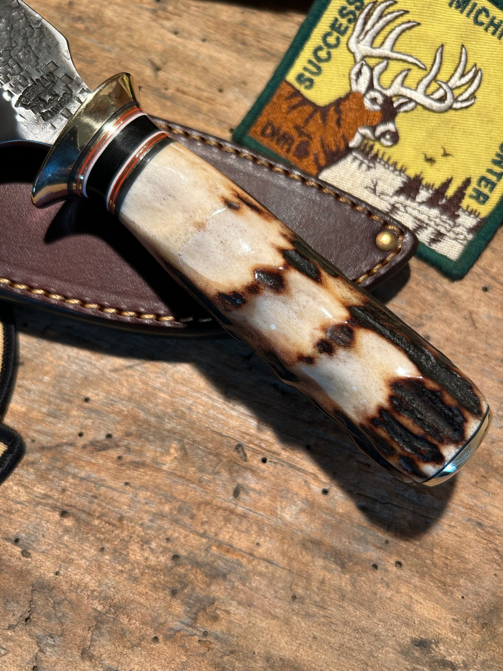 Treeman Alaskan Finger Grove Sambar Stag 5" Hammer Mark Blade ...