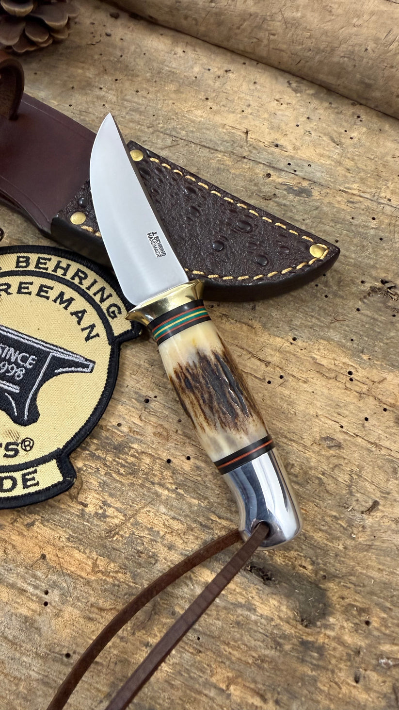 Lil Hunter 3" Blade Stag Aluminum Snapping Turtle Sheath – treemanknives